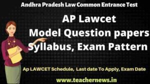 AP LAWCET Model Question Papers 2025 Syllabus, Exam Pattern Pdf ...