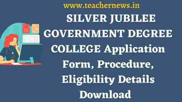 SILVER JUBILEE GOVERNMENT DEGREE COLLEGE 2025- SILVER CET Application ...