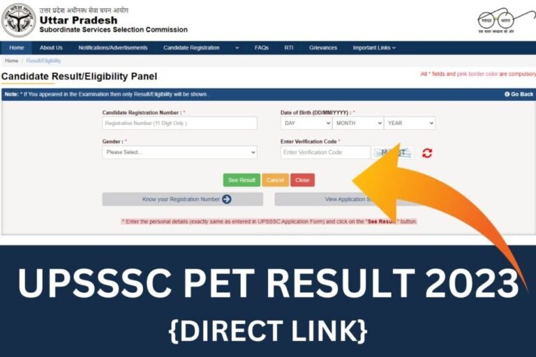 UPSSSC PET Result Available 2023 (Live), Cut Off Marks, Merit List ...